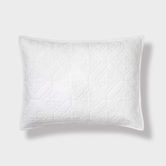 Threshold | Bedding | Nwt Embroidered Cotton Quilt Sham White Threshold ...